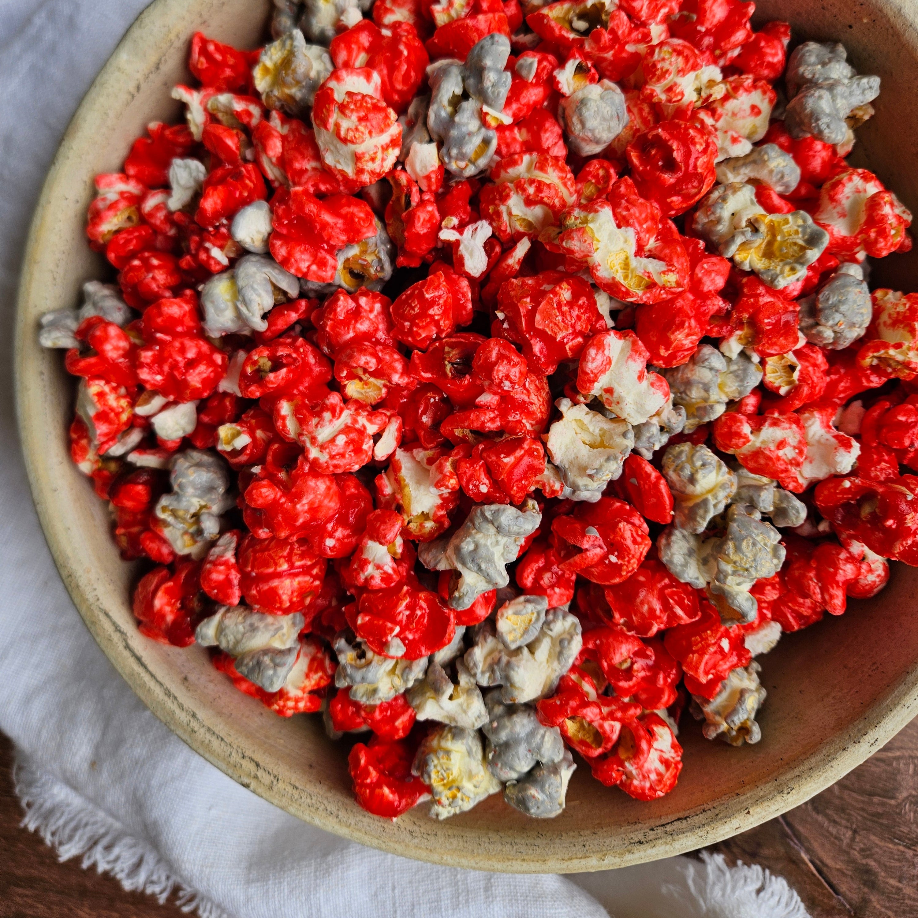 Vanilla Butternut Popcorn - Scarlet & Gray – Al's Delicious Popcorn